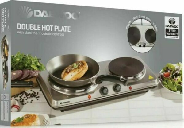 Daewoo Portable Double Cooking Hot Plate | Branded Housewares