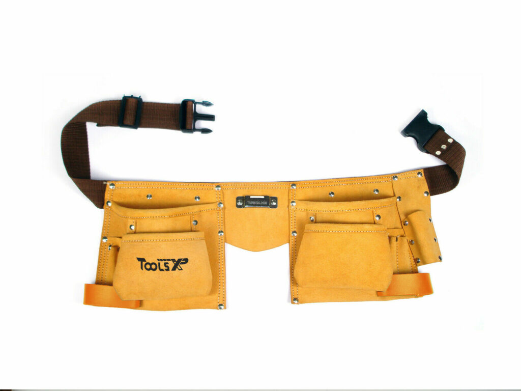 Tools XP Leather Double Builder Tool Belt Work Belt | Branded Housewares