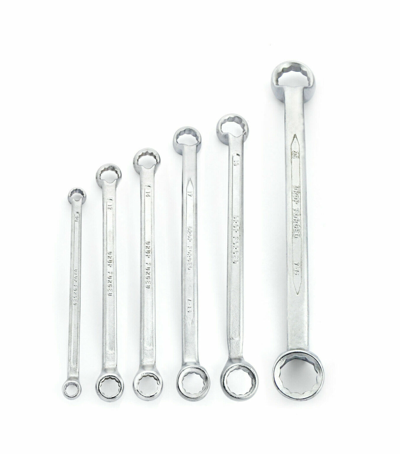 Tools XP 6 Piece Metric Deep Offset Ring Spanner Set Carbon Steel ...