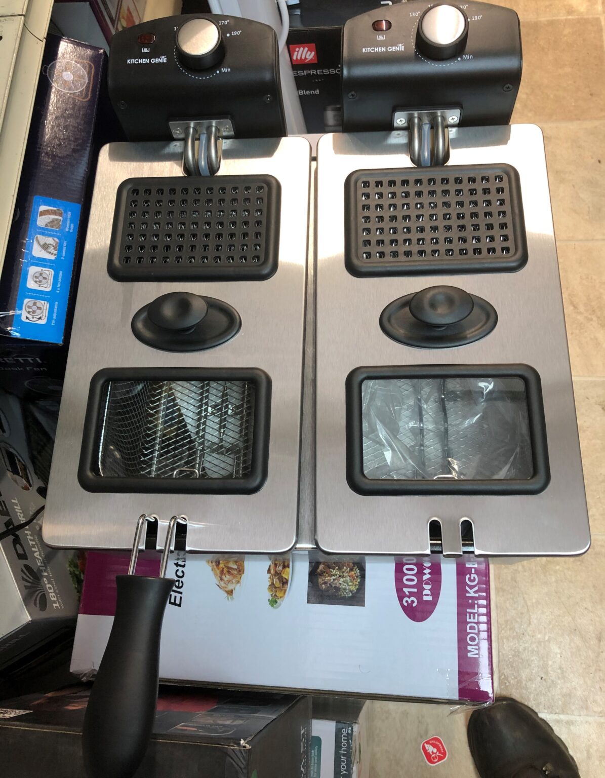 Kitchen Genie Double Deep Fat Fryer | Branded Housewares